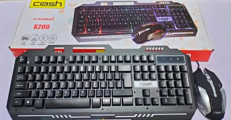 Gaming mouse+keyboard crash x200 metal | TechTopia تك توبيا